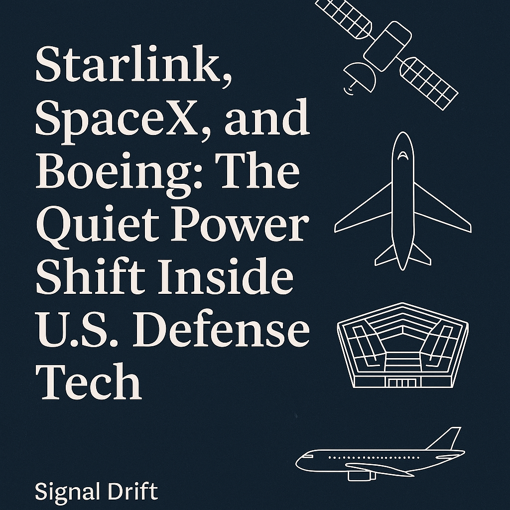 Starlink, SpaceX, and Boeing: The Quiet Power Shift Inside U.S. Defense ...