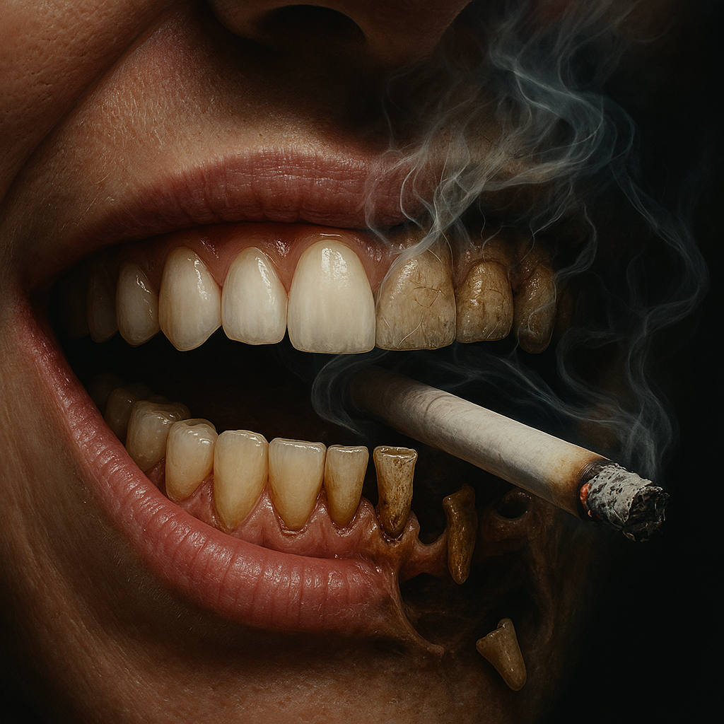 Smoking’s silent toll on teeth: Know how puff by puff smoking fades ...