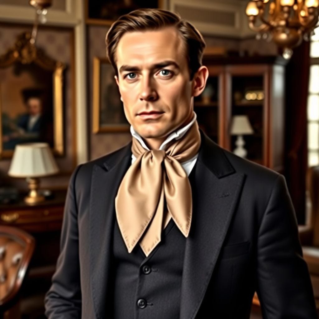 “Ascot”. The ascot is a type of men’s neckwear… | by gab1930s | Medium