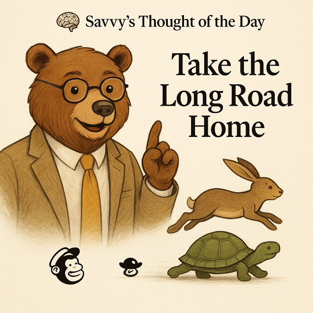🧠 Savvy’s Thought of the Day™ Take the Long Road Home | by Kevin R ...