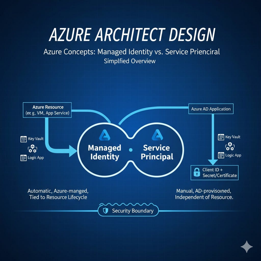Azure Concepts — Managed Identity vs Service Principal | by Asai Thambi ...