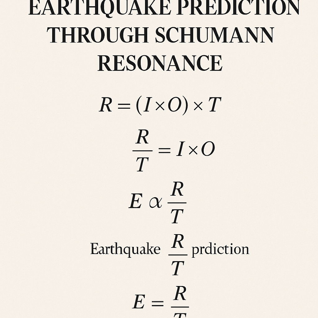 🌍 Resonance, Schumann Frequencies, and Earthquake Prediction: A ...