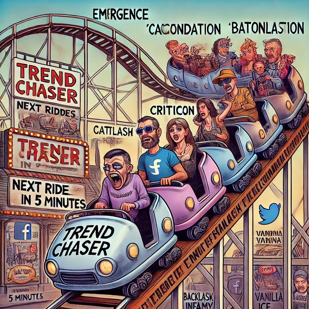 Title: Trend Chaser: America’s Eternal Hype & Heartbreak Cycle | by ...