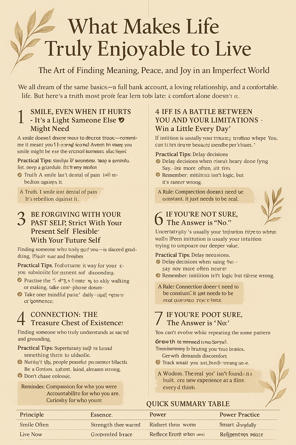 🌿 What Makes Life Truly Enjoyable to Live | by ComplexityBeauty ...