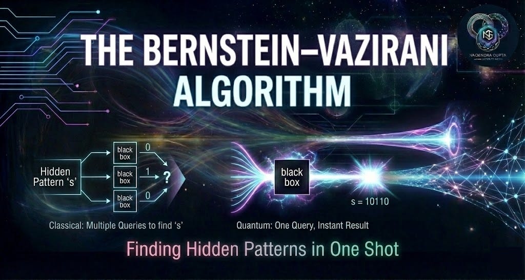 The Bernstein–Vazirani Algorithm — Finding Hidden Patterns in One Shot ...