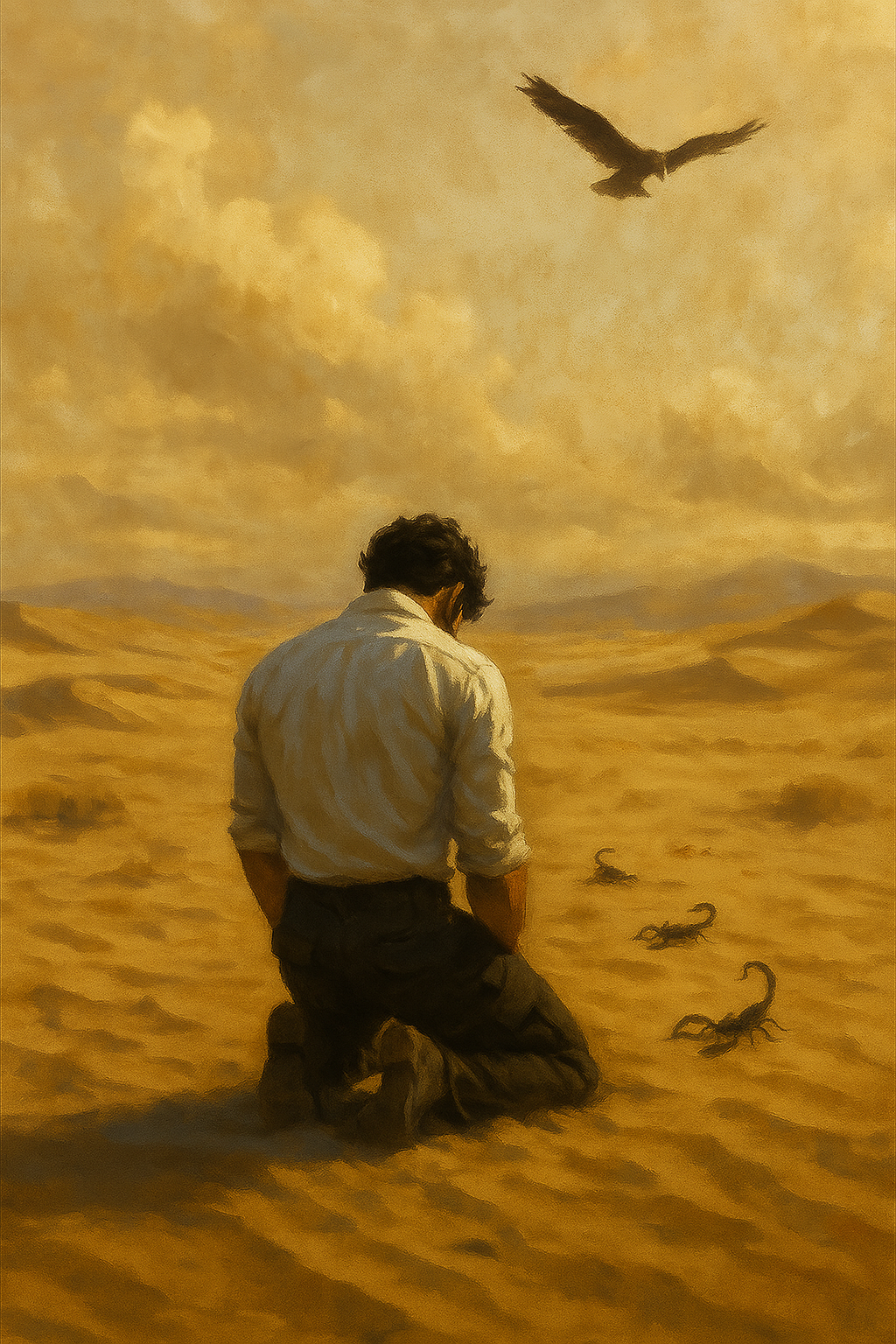 A man who lost an angel. I am a man lost in the desert, a desert… | by ...