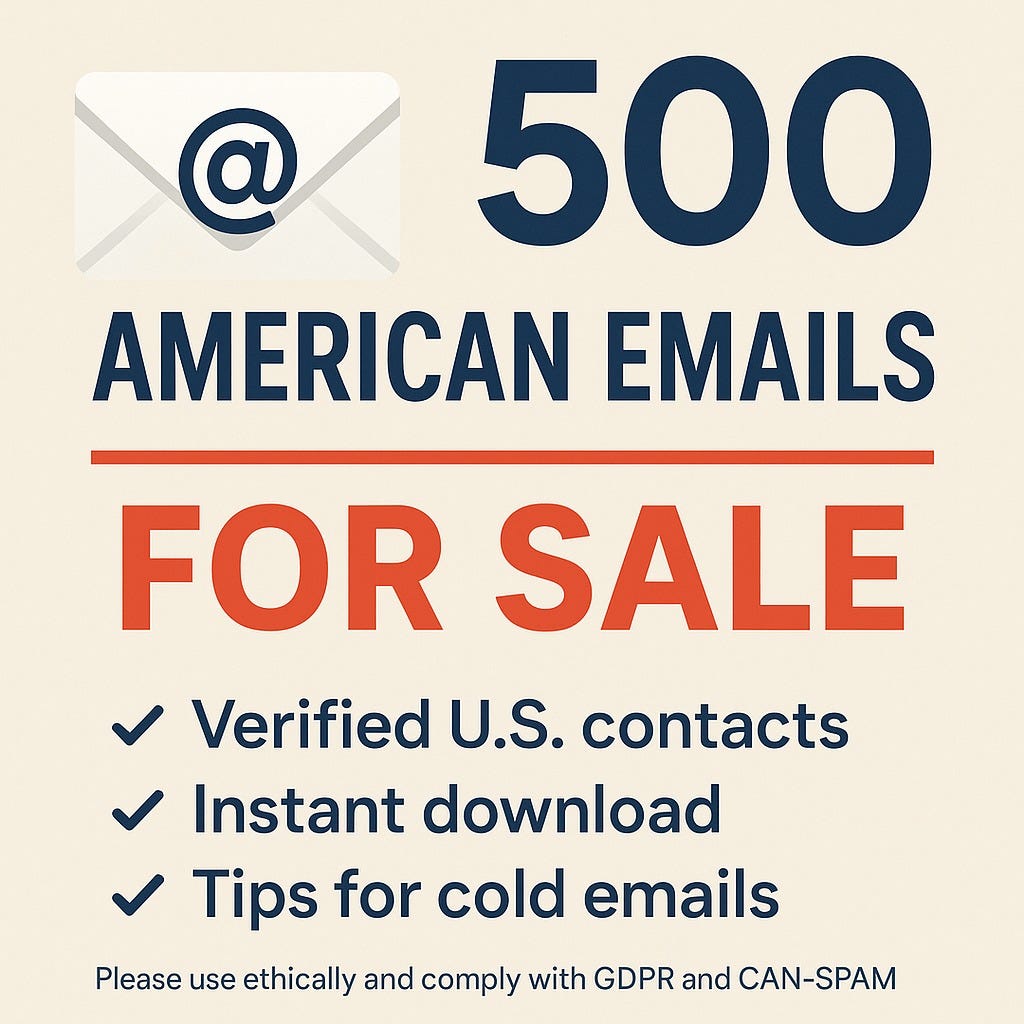 🚀 500 Verified American Emails to Supercharge Your Marketing Campaign ...