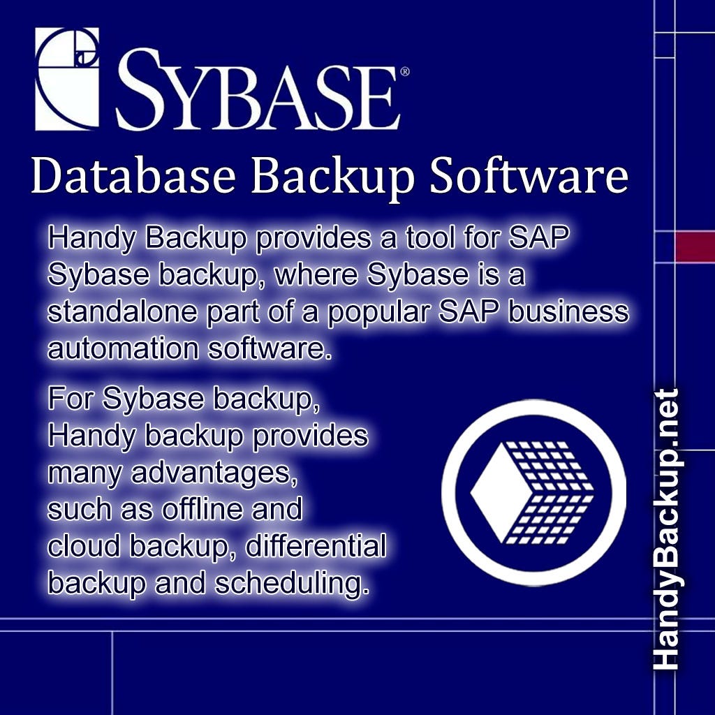 Sybase Database Backup Software - Handy Backup - Medium