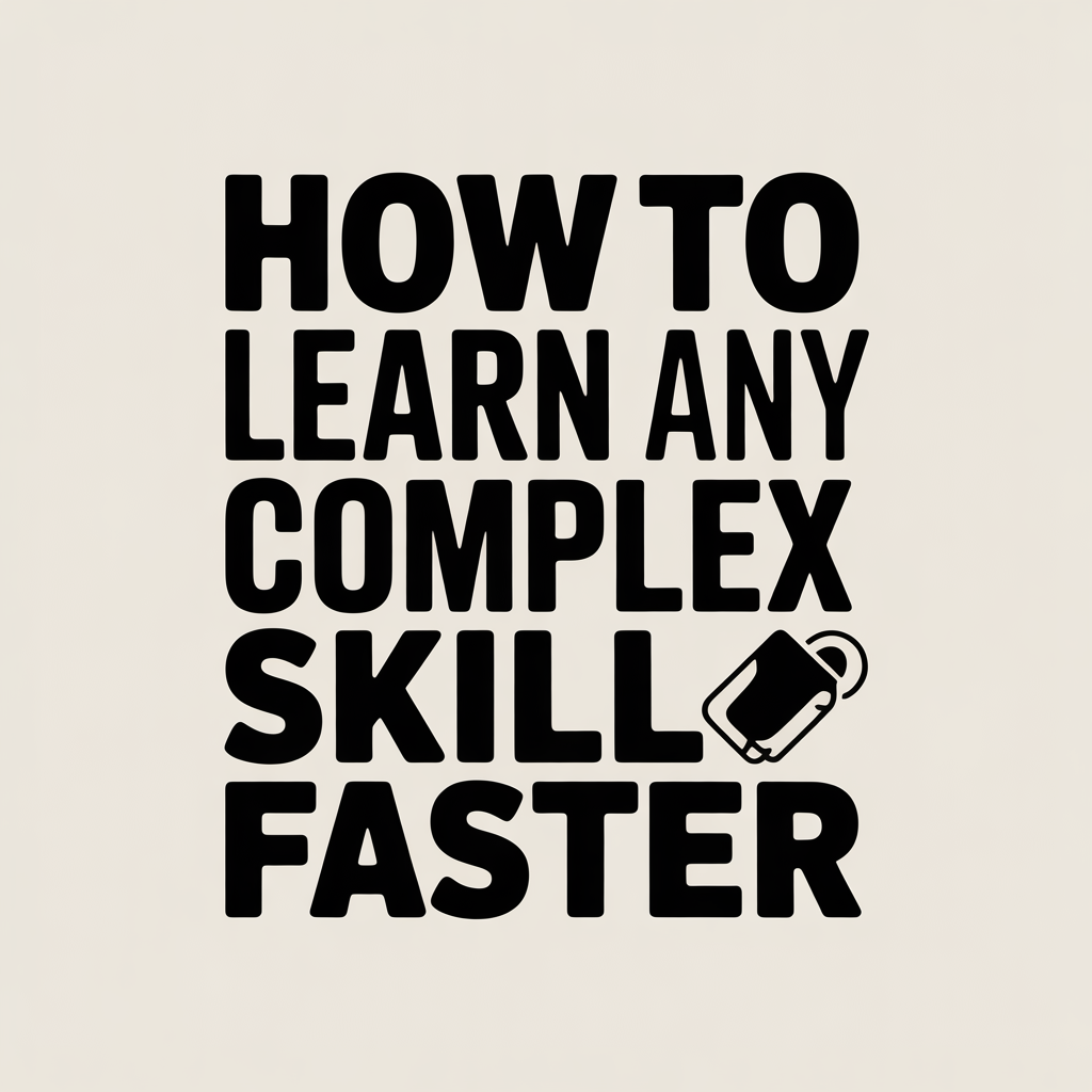 How to Learn Any Complex Skill Faster: Science-Backed Principles That ...