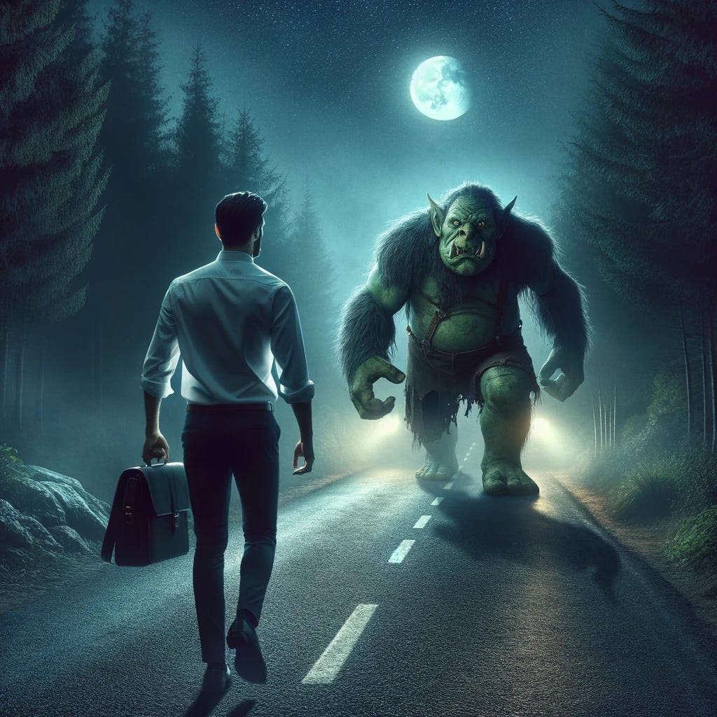 Entrepreneurship: It’s a dark road, with Ogres. | by Don Wharton | Medium