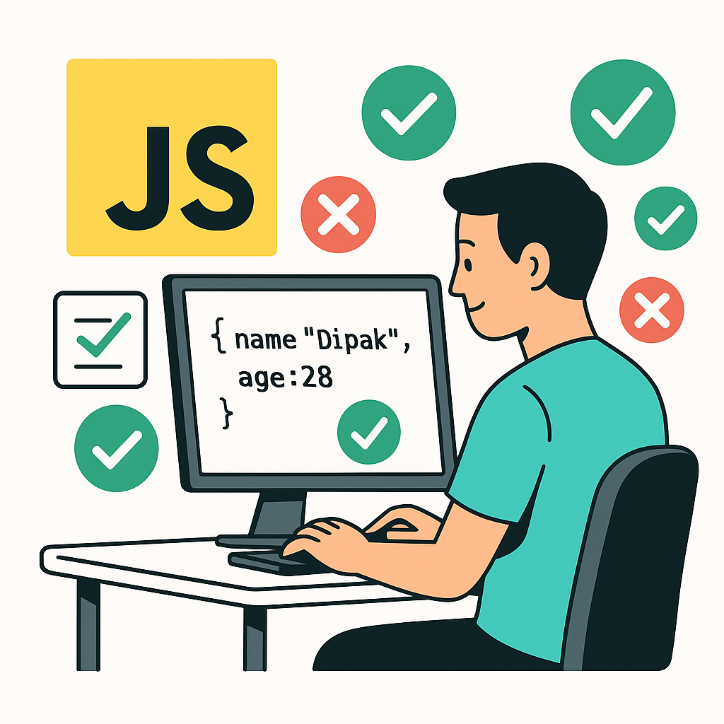 Day 42 How Do You Validate Json Data Structures In Javascript By Dipak Ahirav Javascript