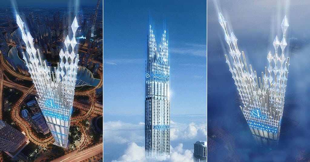 The World’s Tallest Residential Tower in Dubai, Burj Binghatti | by ...