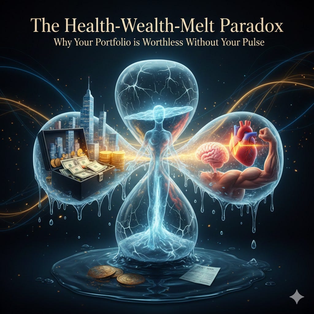 Health-Wealth-Melt Paradox. Health is the only currency that gives ...