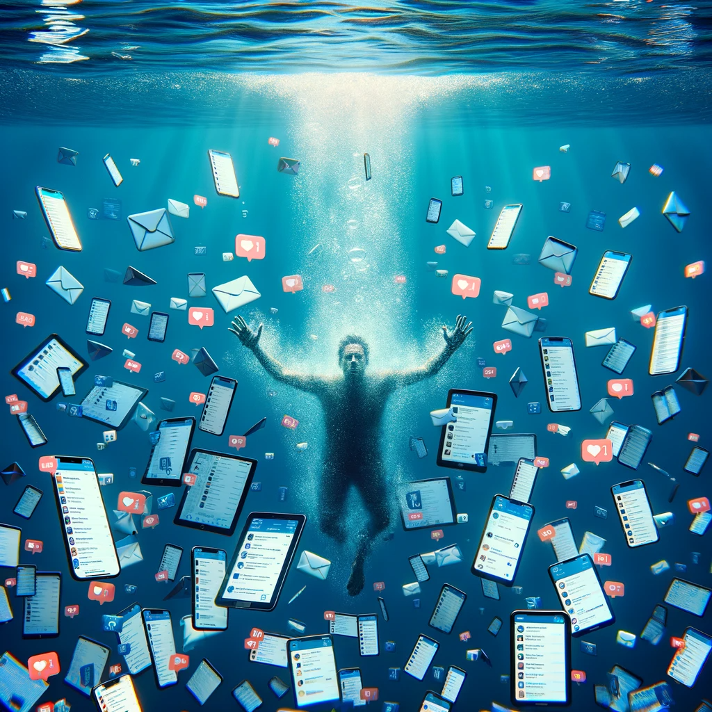 Drowning in Digital: Navigating the Depths of Unread Messages | by ...
