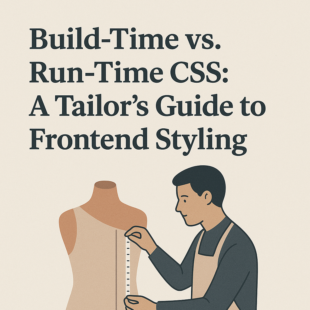 Build-Time vs. Run-Time CSS: A Tailor’s Guide to Frontend Styling | by Vinay Singh | Aug, 2025 ...