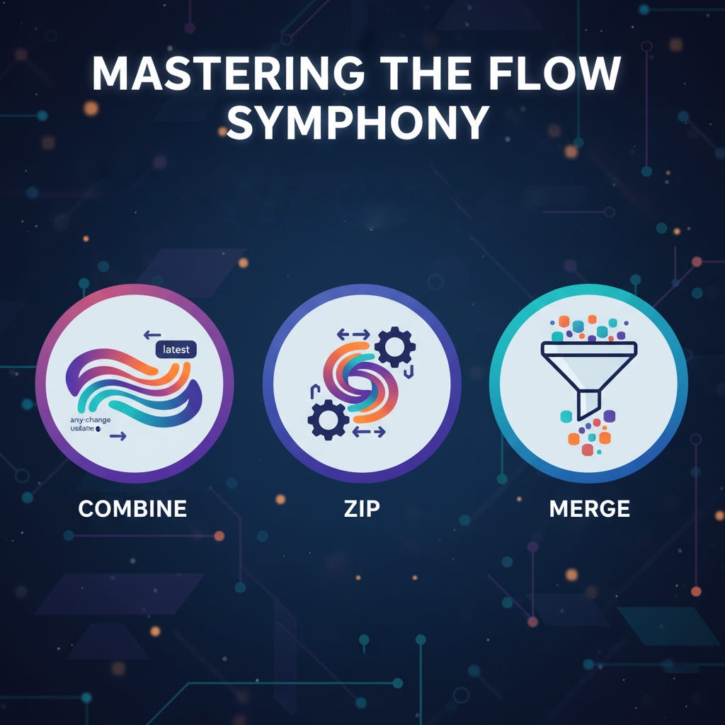 Kotlin Flow: Combine, Zip, Merge Explained | Medium