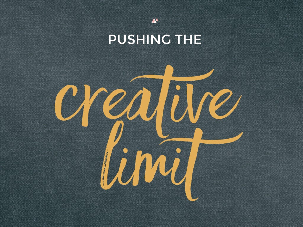 Pushing the Creative Limit. This post, adapted from a lightning… | by ...