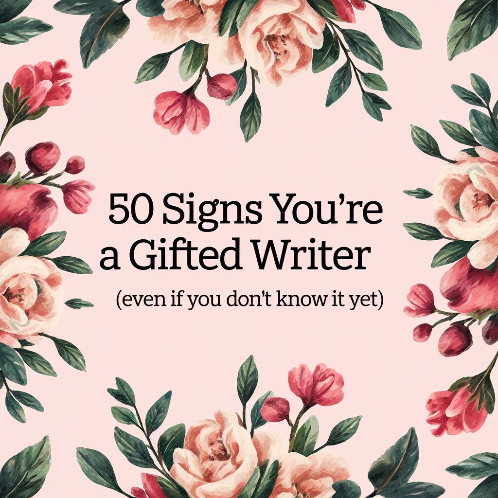 50 Signs You’re a Gifted Writer (Even If You Don’t Know It Yet) | by ...