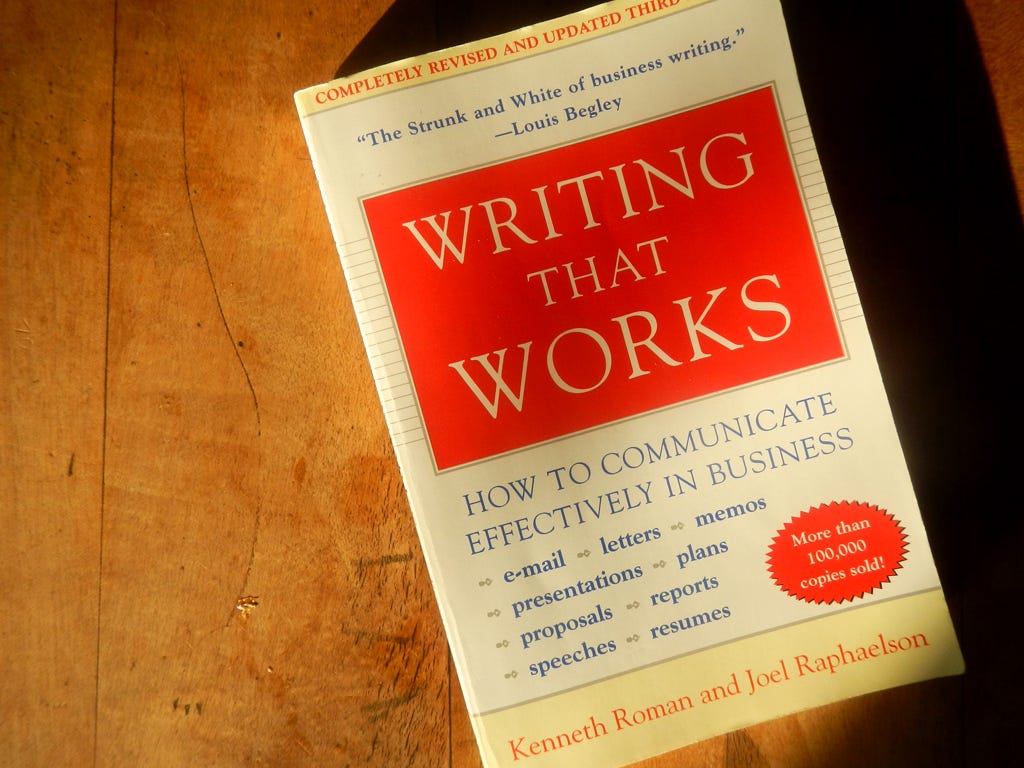 Highlights from “Writing that Works” | by Pavel Sokolovsky | Medium