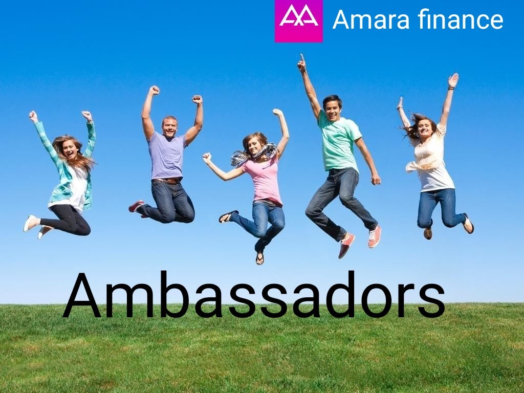 Ambassador program Amara finance😀💲 Join the ambassadors program ...