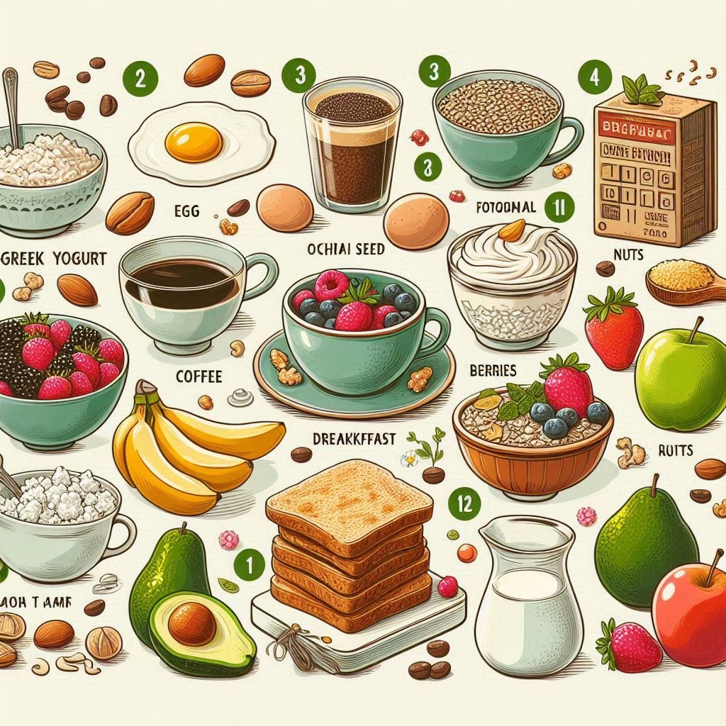 12 Best Foods to Eat for Breakfast,” complete with an infographic that ...