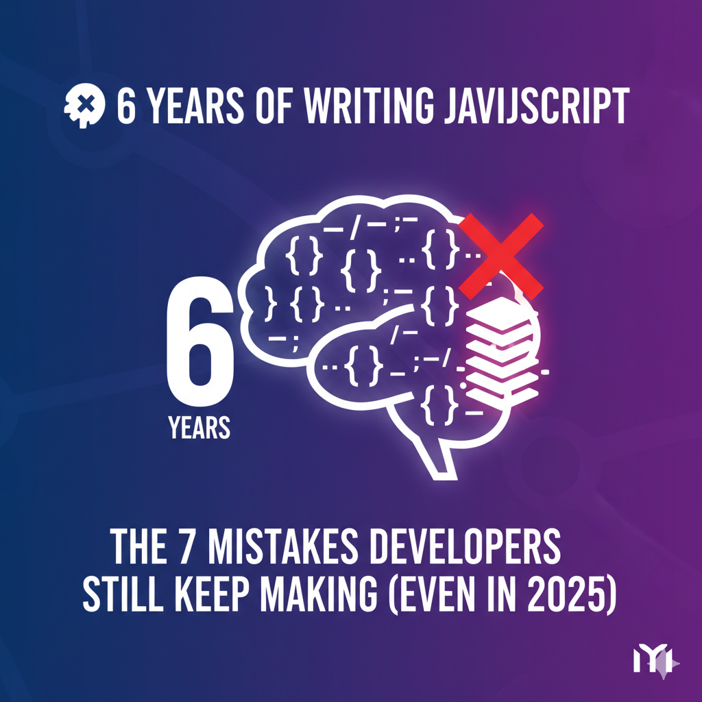 🧠 6 Years of Writing JavaScript — The 7 Mistakes Developers Still Keep ...