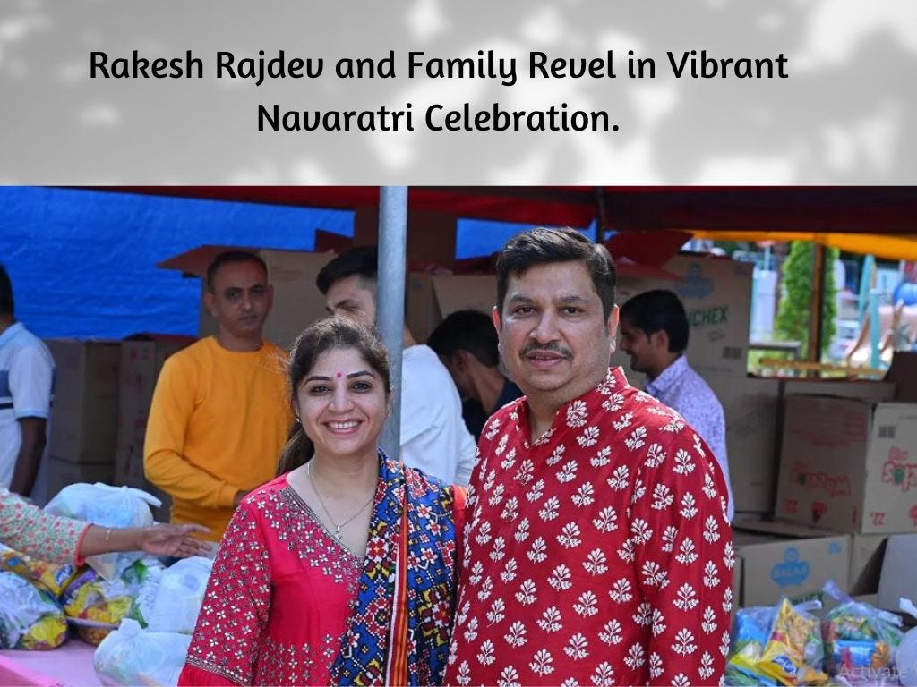 Rakesh Rajdev and Family Revel in Vibrant Navaratri Celebration ...