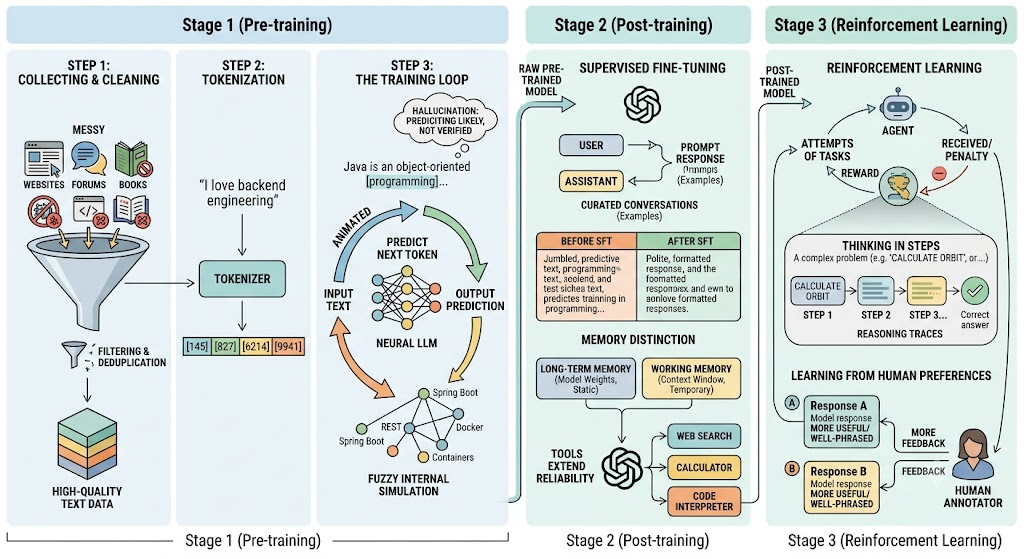 How Large Language Models (LLMs) Actually Work: From Pre-training to ...
