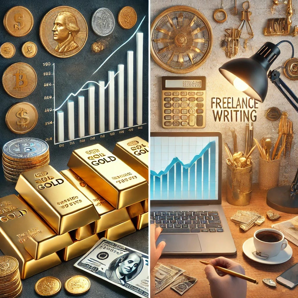 Investing in Gold vs. Freelance Writing: Which Side Hustle Has Better ...