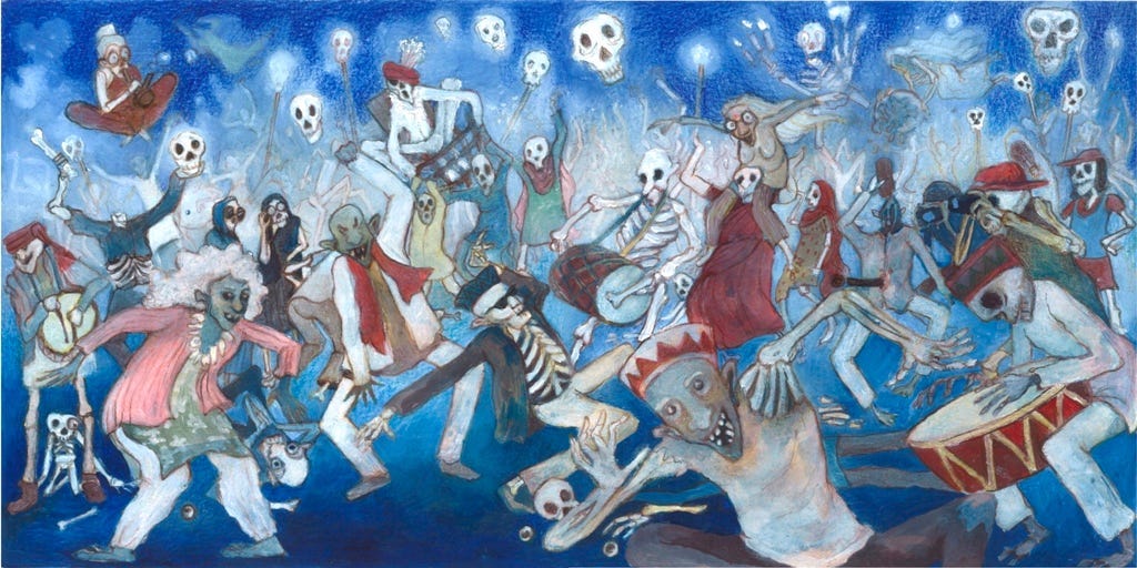 GHOSTLY WEDDING PROCESSION. At midnight’s breath, when flames… | by ...