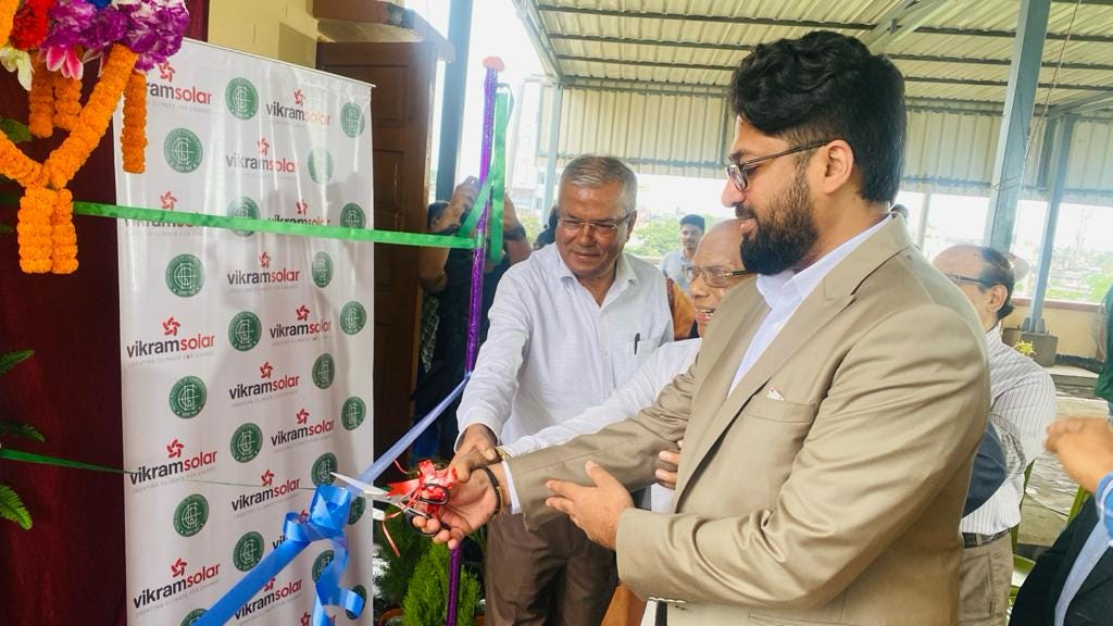 Vikram Solar installs 10 KW Solar Power Plant at IIChE fulfilling the ...