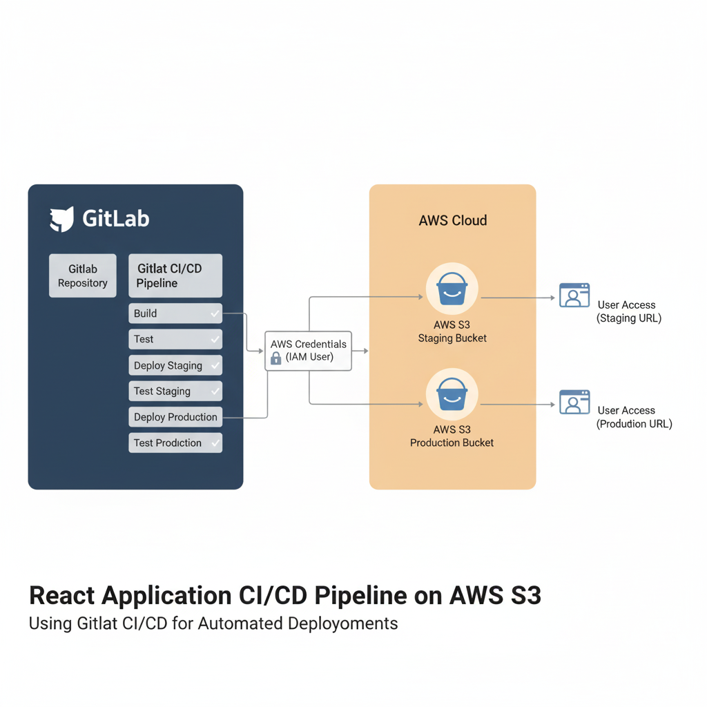 GitLab CI/CD: Seamlessly Deploying React to AWS S3 | by AreebaUrooj | Sep, 2025 | Medium