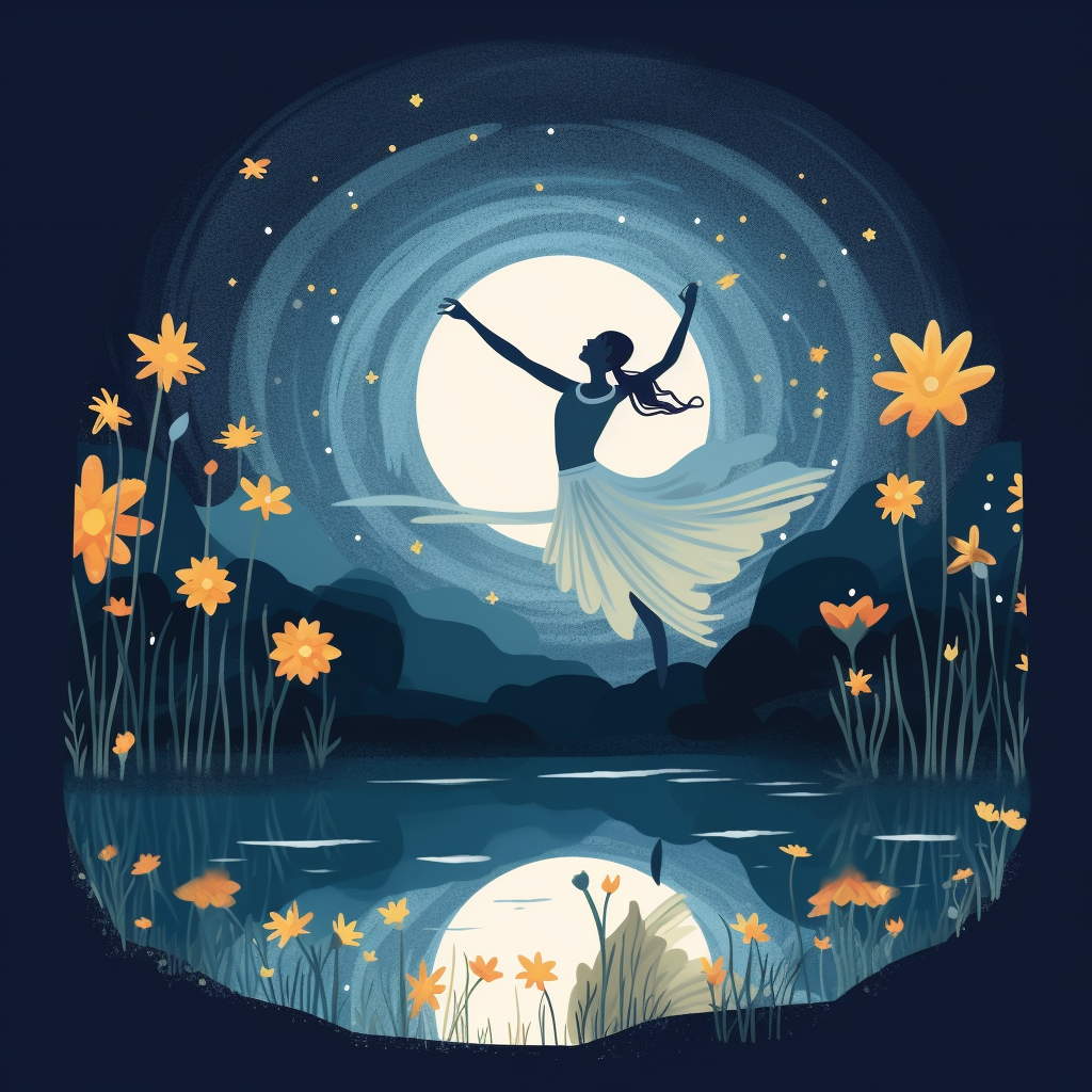 Vals Celestial: Un Baile con el Tiempo - Digital Creations - Medium