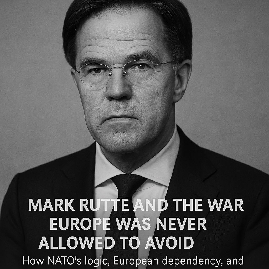 Mark Rutte and the War Europe Was Never Allowed to Avoid | The manifest ...