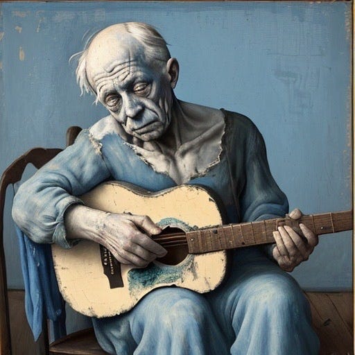 Pablo Picasso s The Old Guitarist by NFTPLANETARIUM Medium