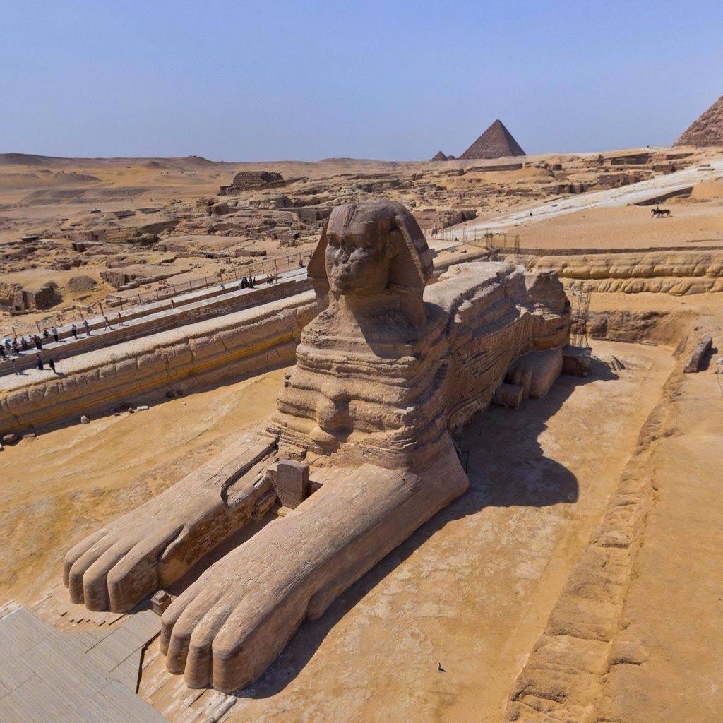 The Great Sphinx. The Great Sphinx is a large statue of a… | by KING OF ...