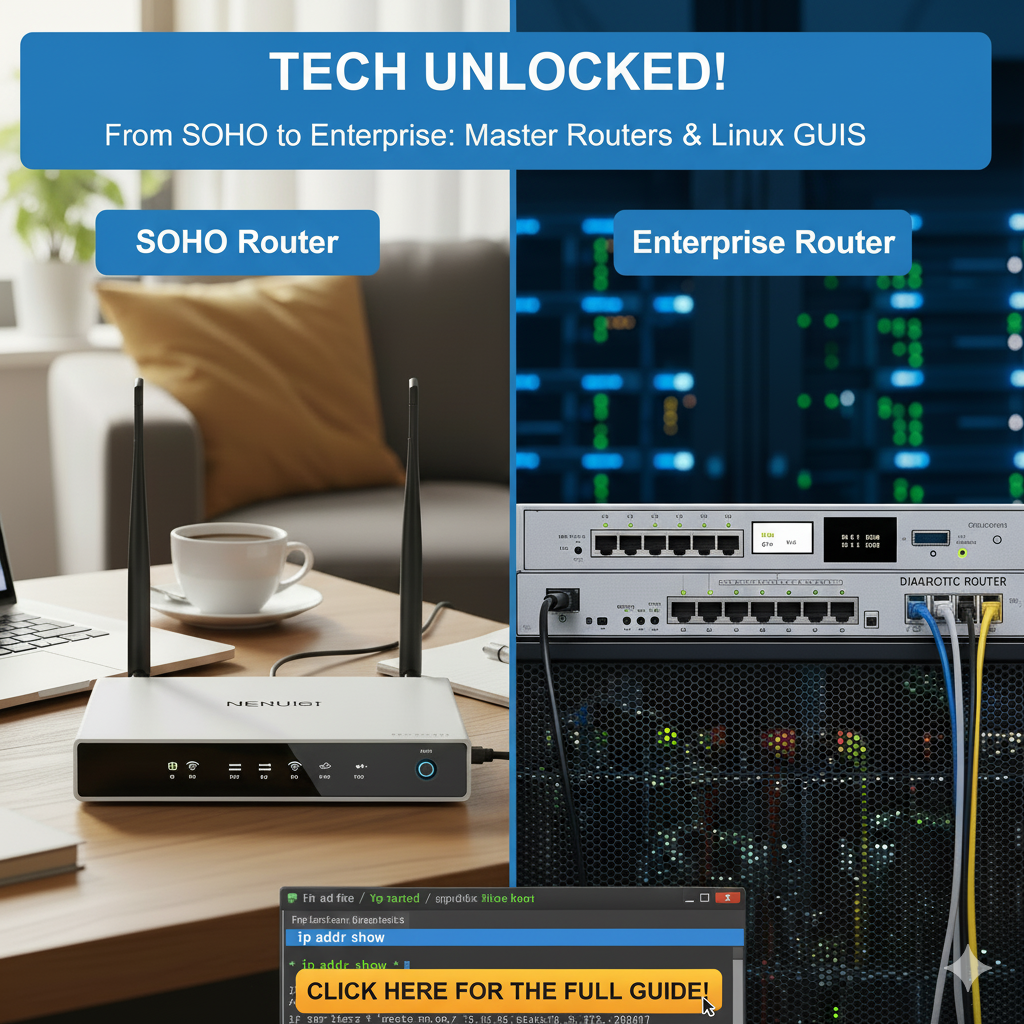 Day 10: Revisiting Linux GUI and Exploring SOHO vs. Enterprise Routers ...