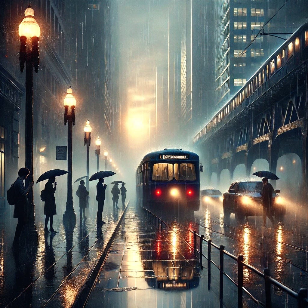 Commuting in the Rain - Readers Club - Medium