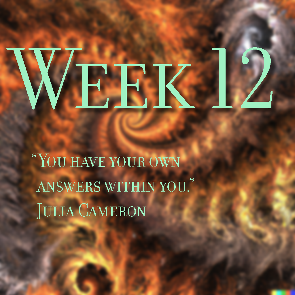 The Infinite Creative Potential. Week 12 of the Artist’s Way course for ...
