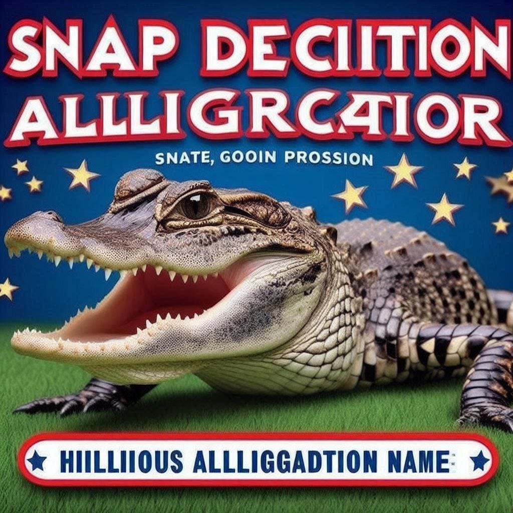 Snap Decision: Hilarious Alligator Names | by greet mingle | Oct, 2024 ...