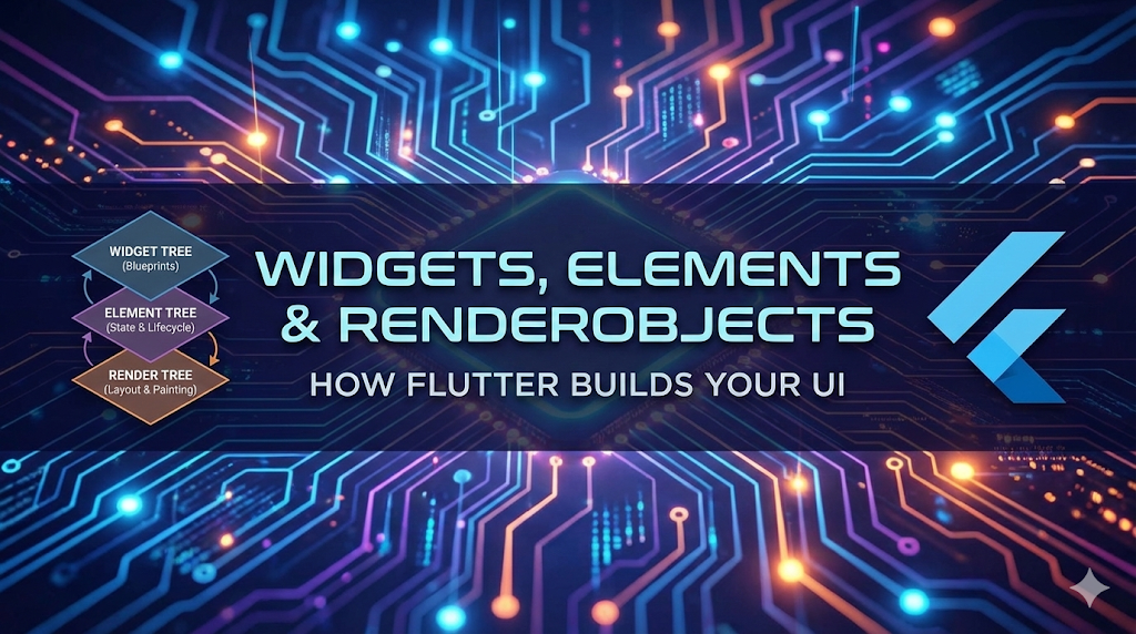 🧠 How Widgets, Elements & RenderObjects Work in Flutter | by Roopesh Tripathi | Dec, 2025 | Medium