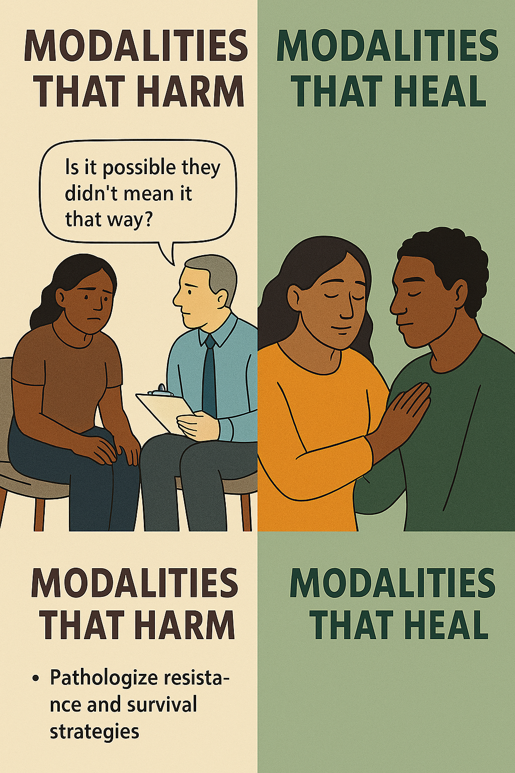 When Healing Harms, and When It Heals: Treatment Modalities and ...