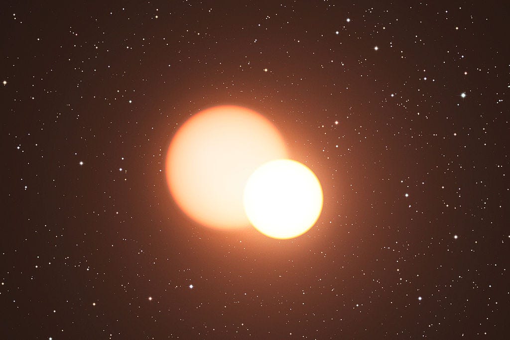 Binary Star. A one-line poem | by Dan Belmont | Chalkboard | Medium