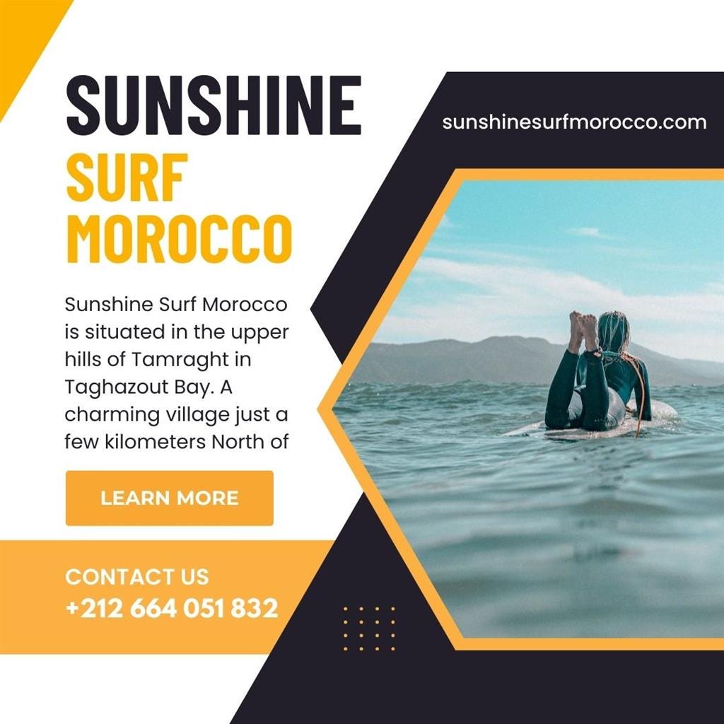 surf camp morocco - Sunshine Surf Morocco - Medium