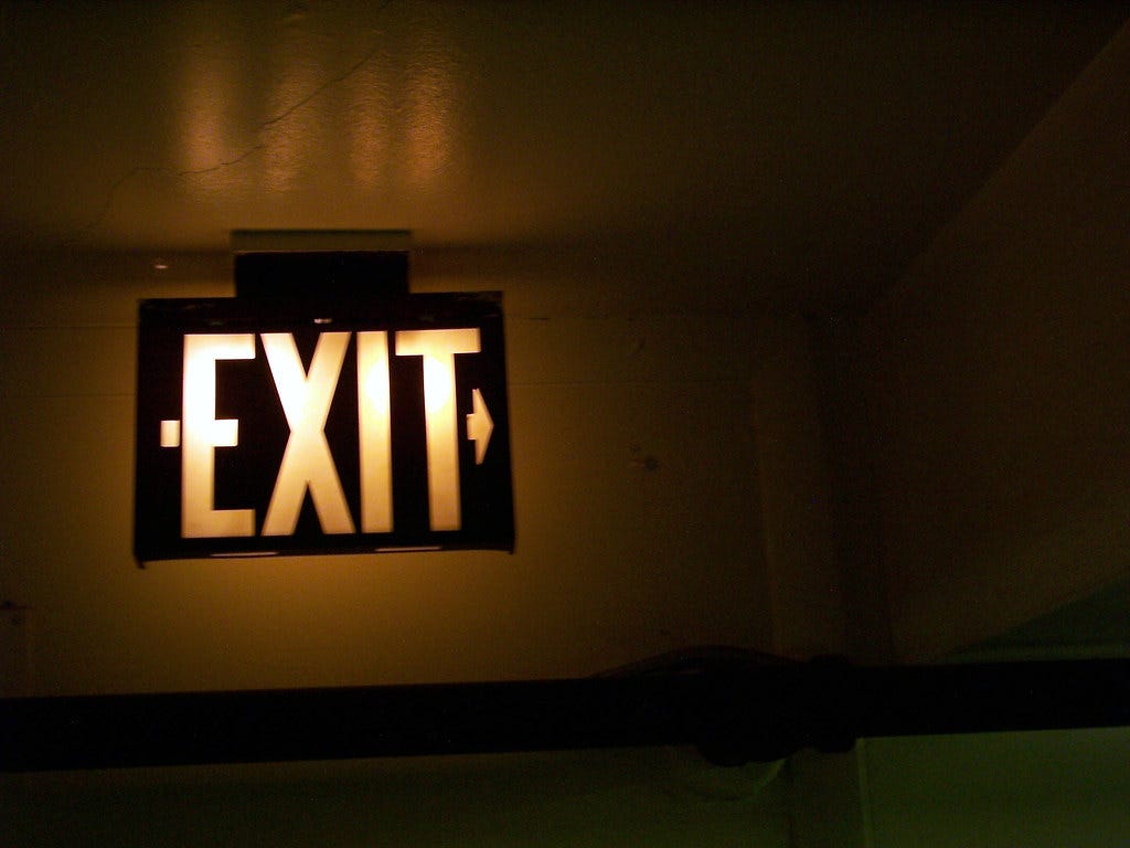 When You’re Looking For The Exit Sign | by Scott Harris | Medium