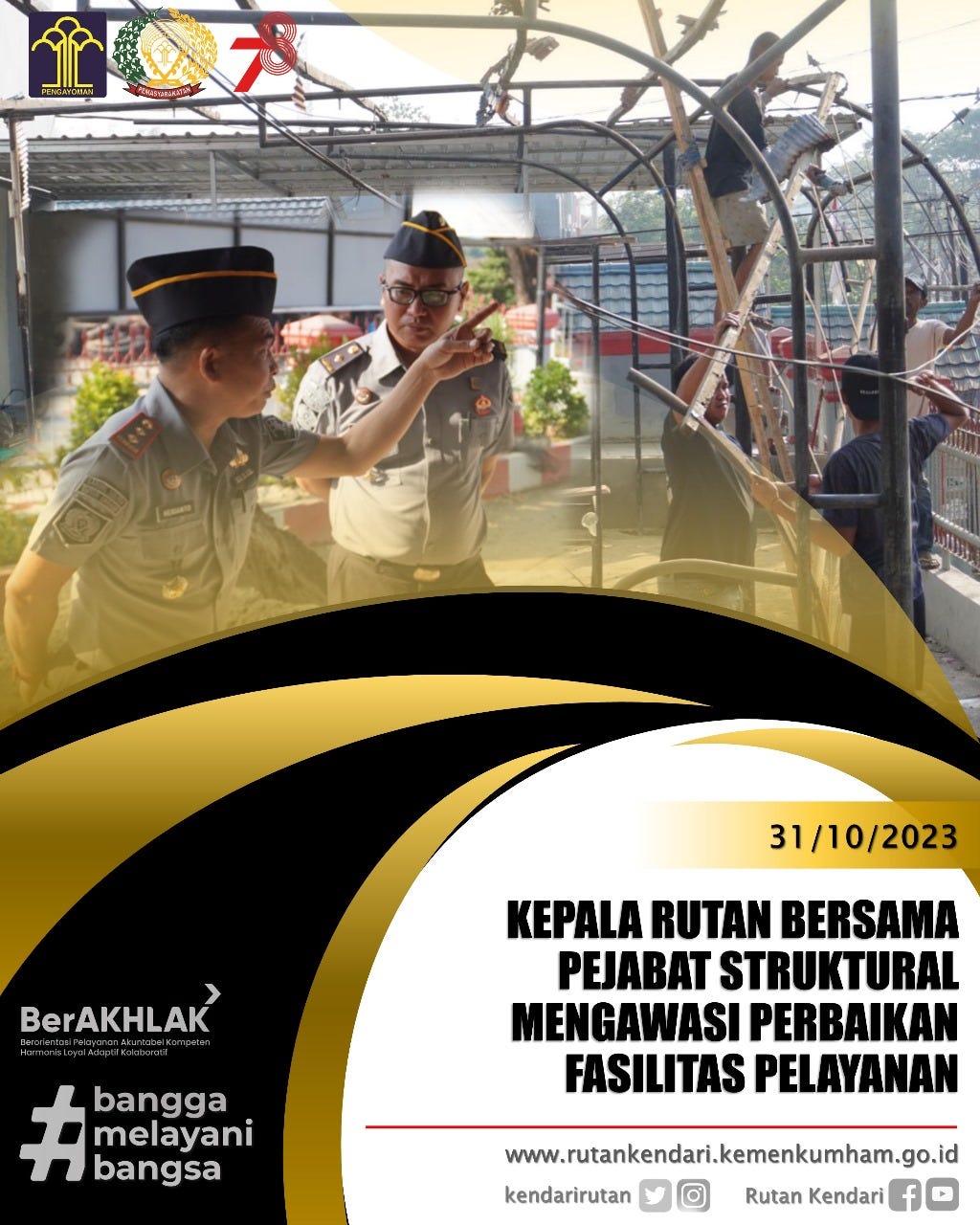 Kepala Rutan bersama Pejabat Struktural mengawasi perbaikan perbaikan ... Kepala Rutan bersama Pejabat Struktural mengawasi perbaikan perbaikan ...
