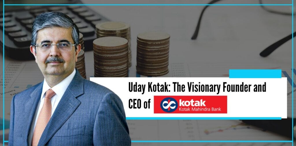 Uday Kotak: The Visionary Founder And CEO Of Kotak Mahindra Bank ...