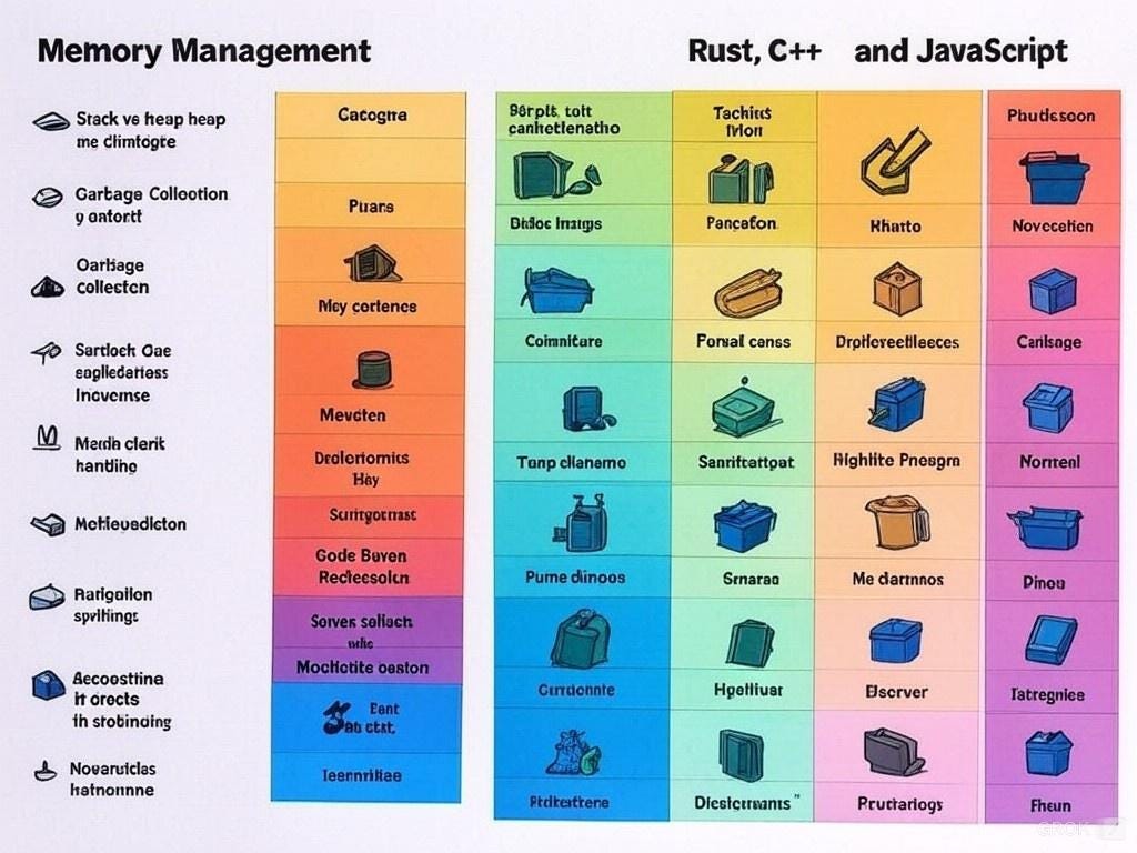 The Art of Memory Management in Rust, C++, and JavaScript | by Zha Writer. | Dec, 2024 | Medium