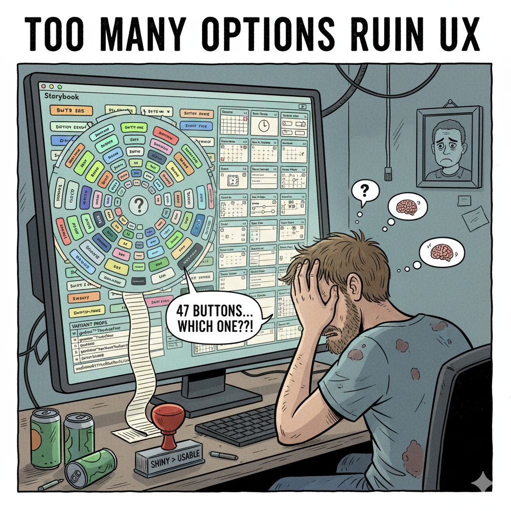 Too Many Options Ruin UX: How Over-Configurable Components Lead to Bad ...