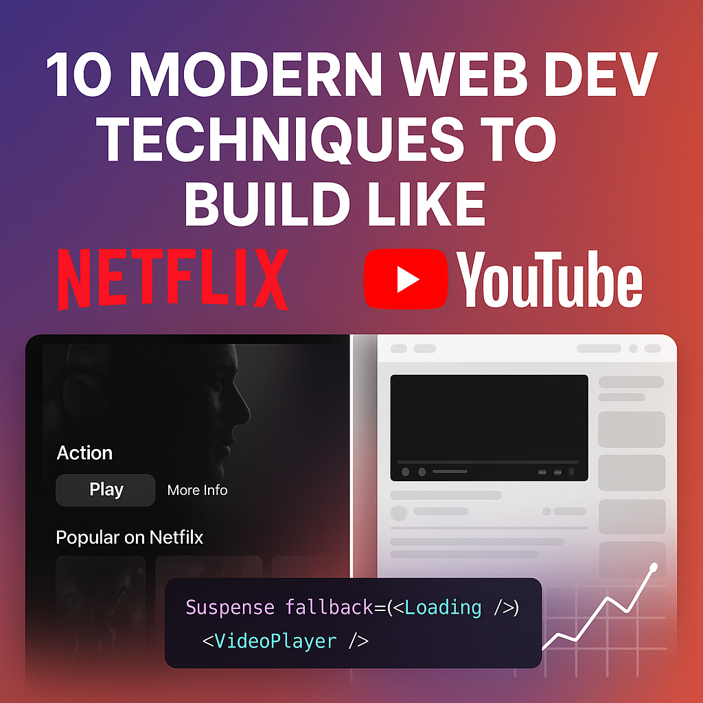 🚀 Modern Web Development Techniques to Build Stunning Apps Like Netflix or YouTube | by Er Raj ...